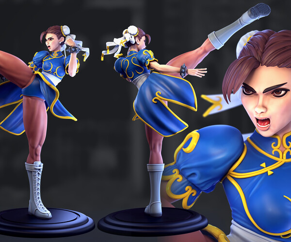 ArtStation - Chun-Li Ready for 3D Printing | Artworks