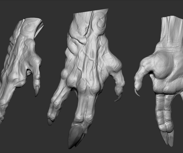 ArtStation - Hand Texture Details Brushs - Zbrush | Brushes