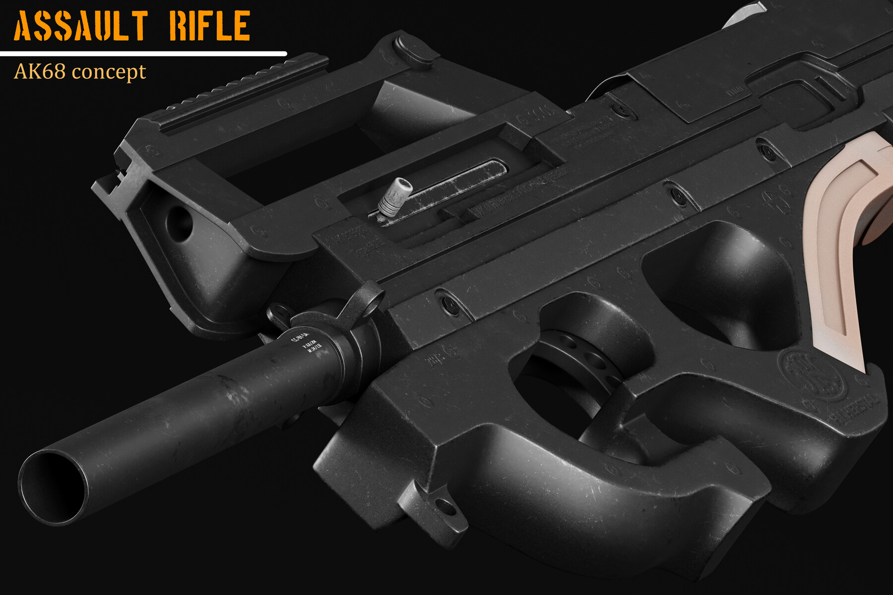 ArtStation - Assault Rifle - Ak86 concept | Game Assets
