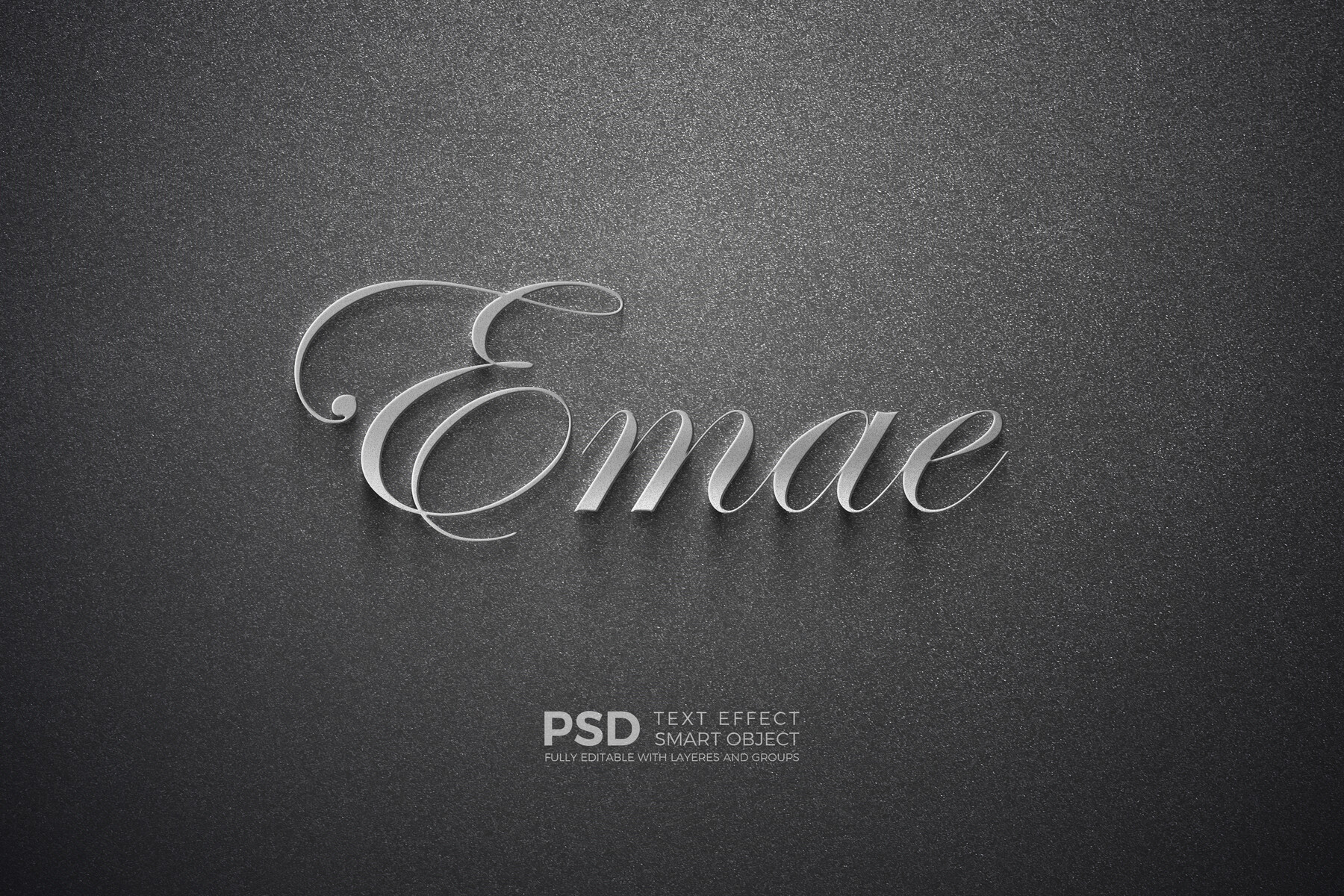 ArtStation - Emae PSD fully editable text effect. Layer style PSD ...