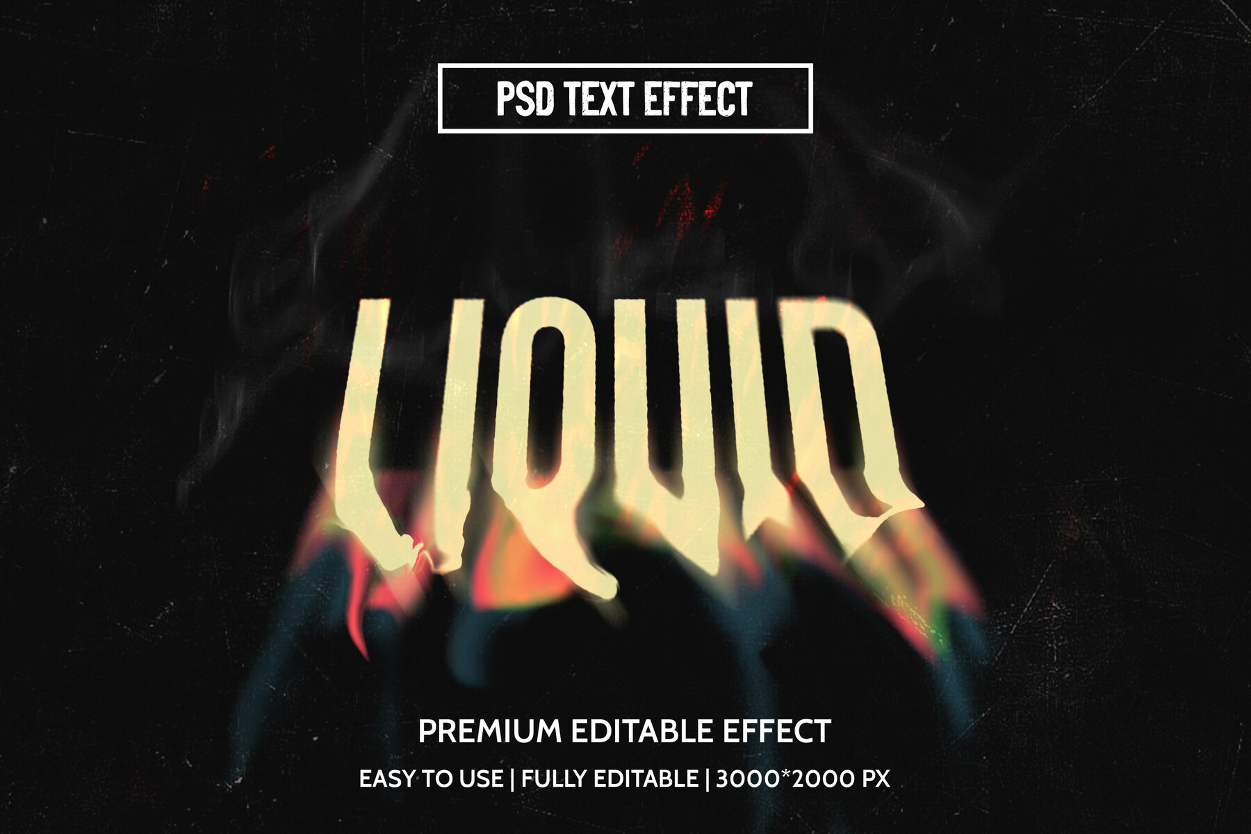 ArtStation - Liquid PSD fully editable text effect. Layer style PSD ...