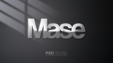 ArtStation - Mase PSD fully editable text effect. Layer style PSD ...