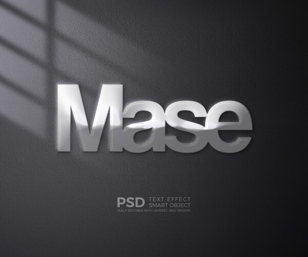ArtStation - Mase PSD fully editable text effect. Layer style PSD ...