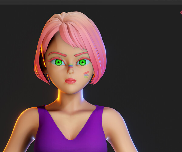 ArtStation - 3D Modeling - Girl - Isabella - Blender 3.0 | Resources