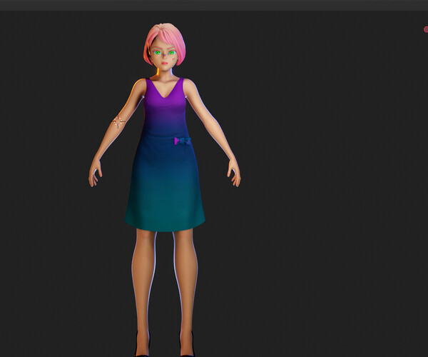 ArtStation - 3D Modeling - Girl - Isabella - Blender 3.0 | Resources