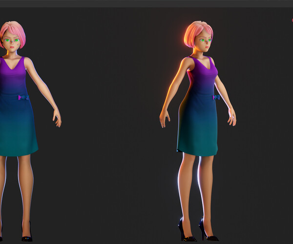 ArtStation - 3D Modeling - Girl - Isabella - Blender 3.0 | Resources