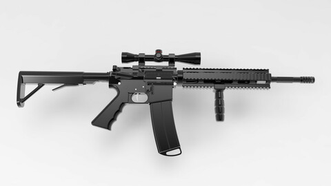 ArtStation - Rifle Gun 3D Printing Model - Digital File | Resources