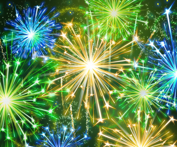 ArtStation - Realistic fireworks overlays, Fireworks Backdrops PSD ...