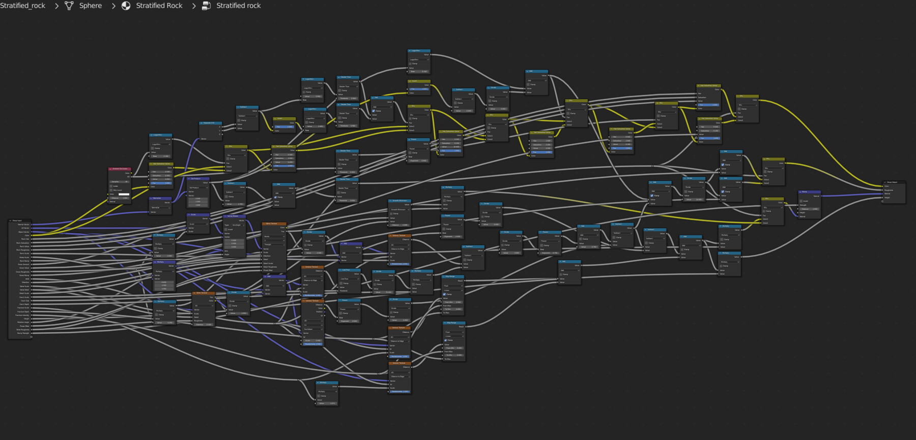 ArtStation - Stratified Rock Shader for blender CYCLES and EEVEE | Resources