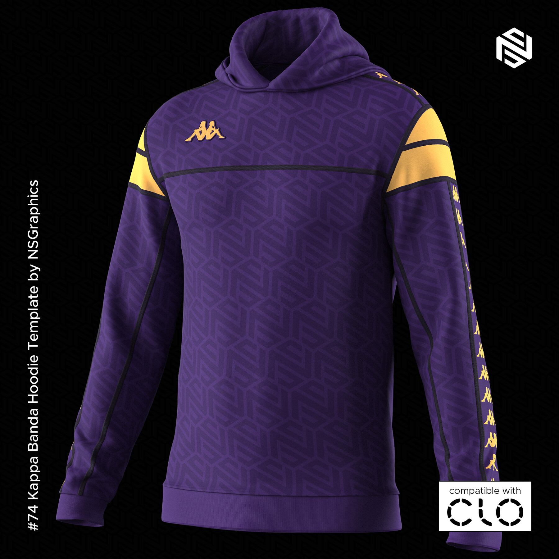ArtStation - Kappa Banda Hoodie for CLO3D & Marvelous Designer | Resources