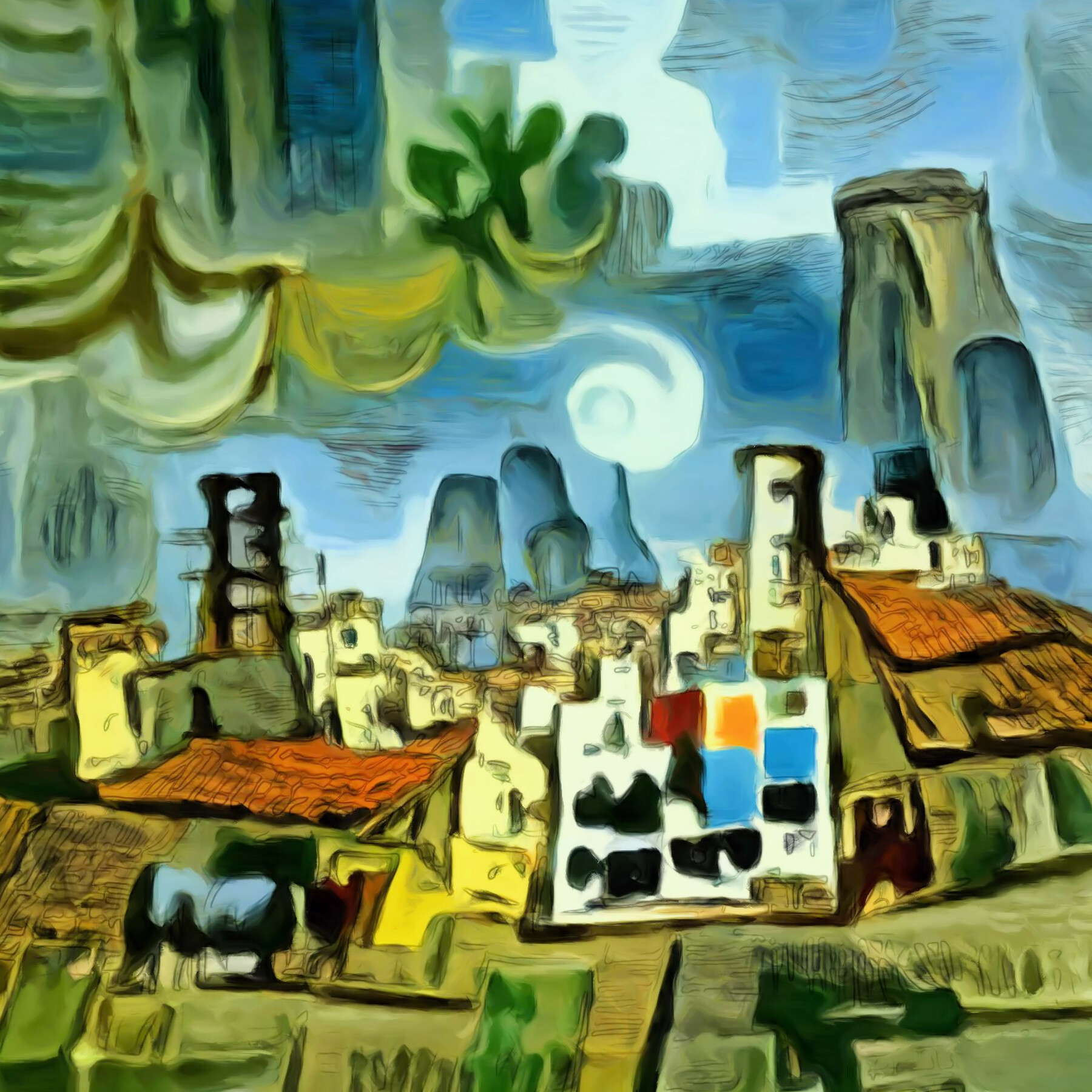 ArtStation - View of a Spanish village | Artworks