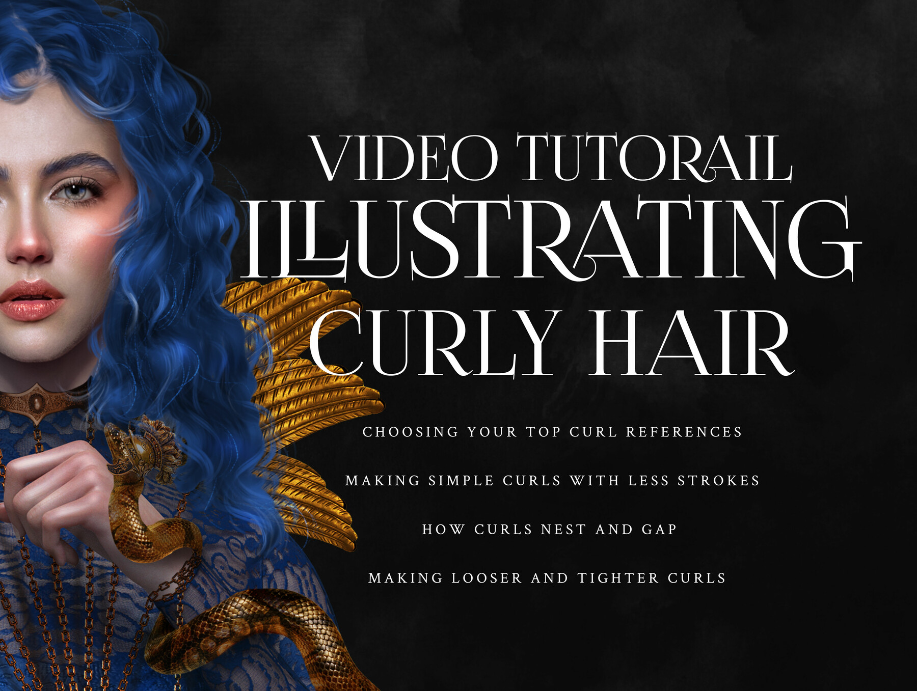 ArtStation - Video Tutorial Illustrating Hair Bundle | Tutorials