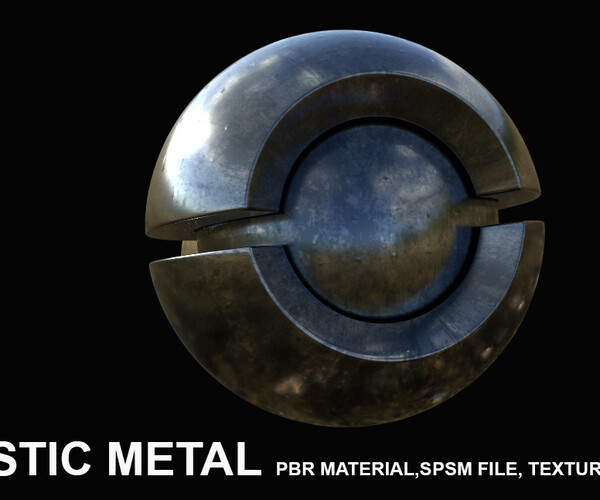 ArtStation - realistic metal spsm file , pbr metallic roughness | Game ...