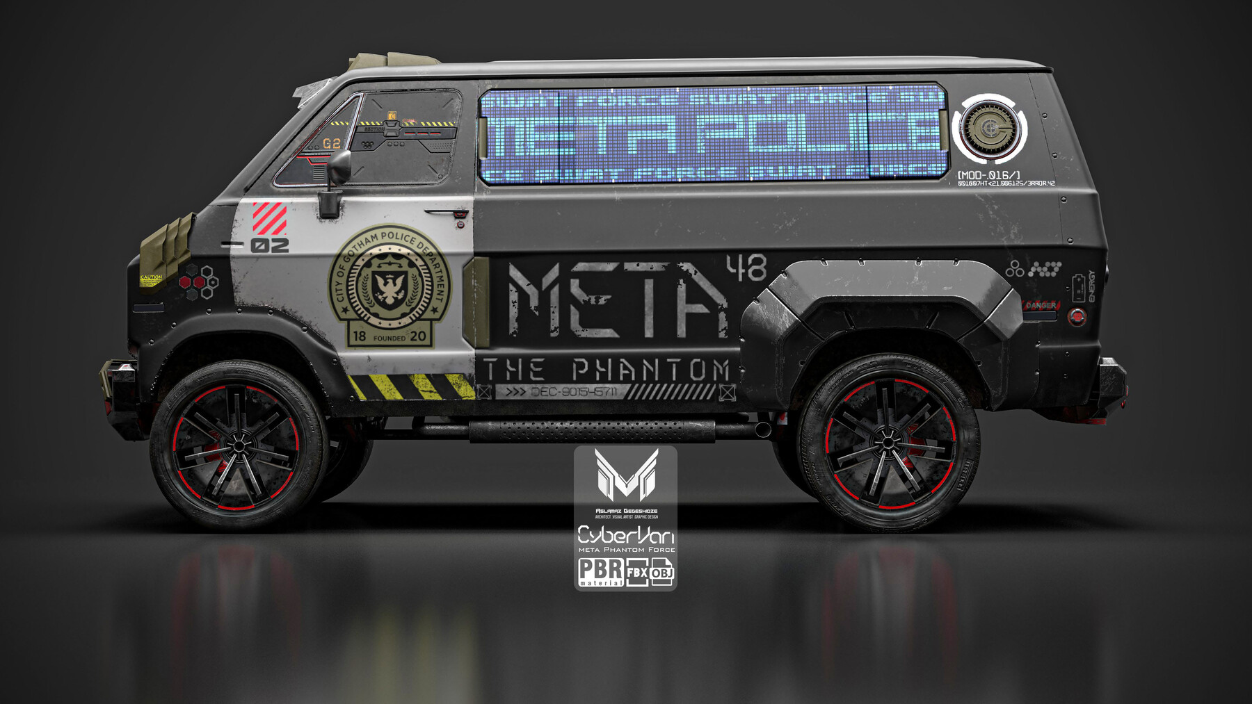 ArtStation - Cyber Van.2035 | Game Assets