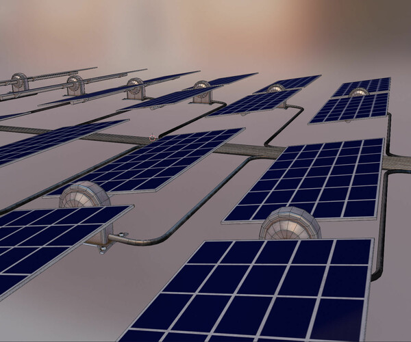 ArtStation - Solar Panels Set and Pack Source Files Attached 8K ...