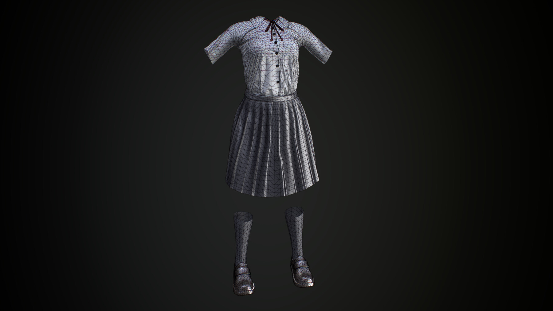 ArtStation - School Girl Uniform | Game Assets