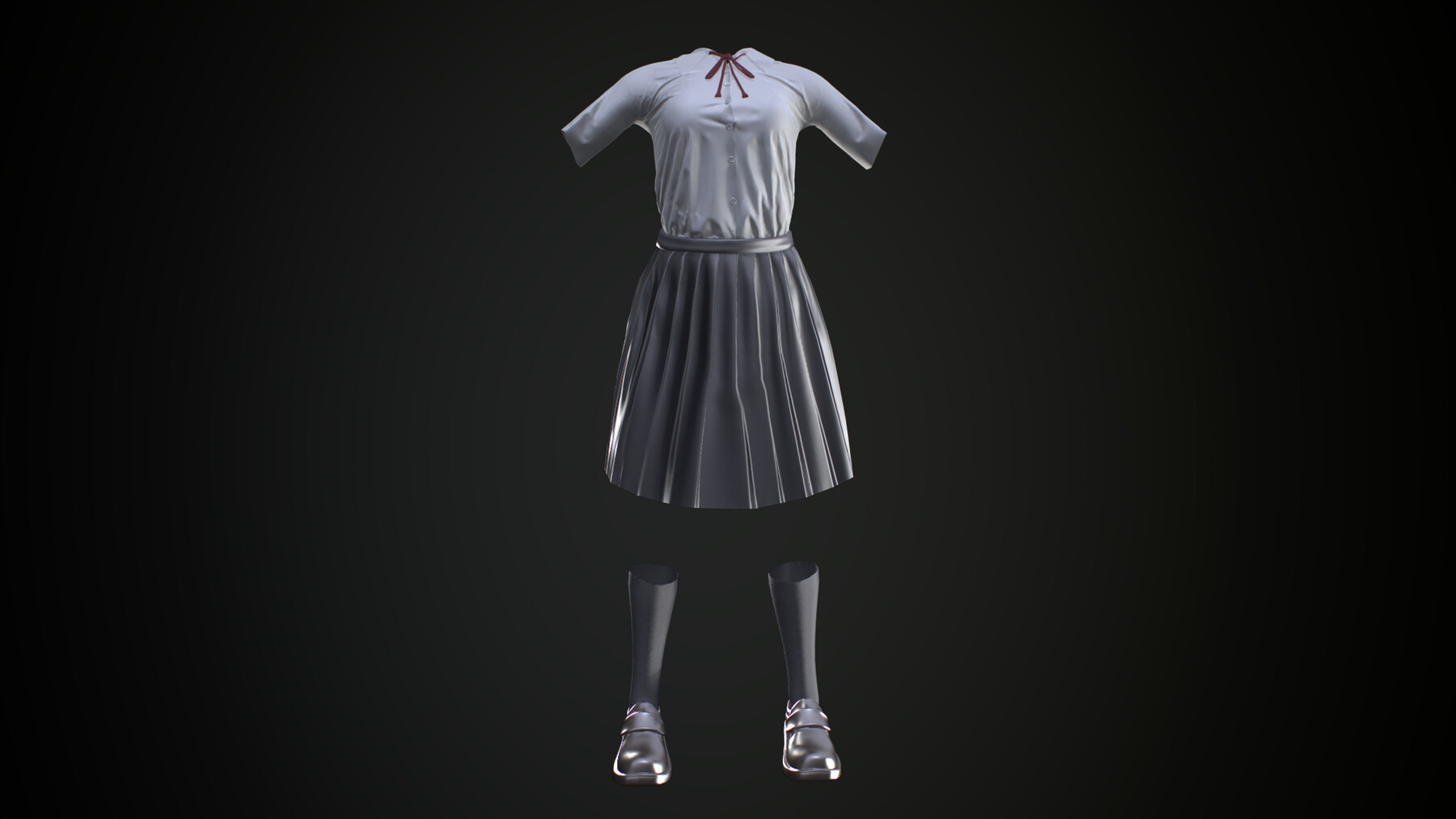 ArtStation - School Girl Uniform | Game Assets