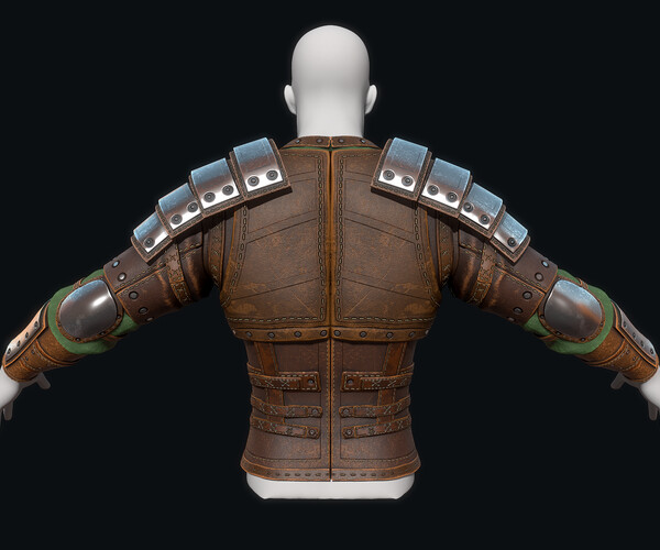 ArtStation - Light leather Armor | Game Assets