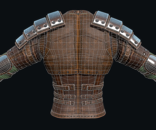 ArtStation - Light leather Armor | Game Assets