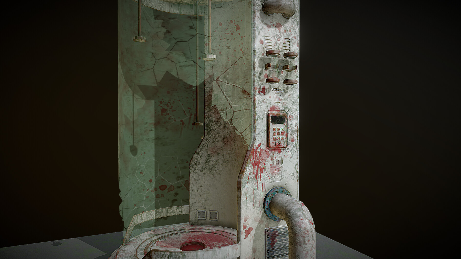 ArtStation - Sci-fi Old Laboratory Capsule | Game Assets