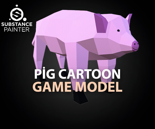 ArtStation - Pig cartoon | Game Assets