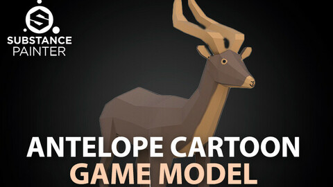 ArtStation - Antelope Cartoon | Game Assets