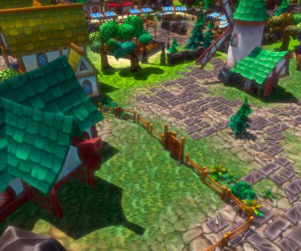 ArtStation - Stylized Fantasy Village | Game Assets