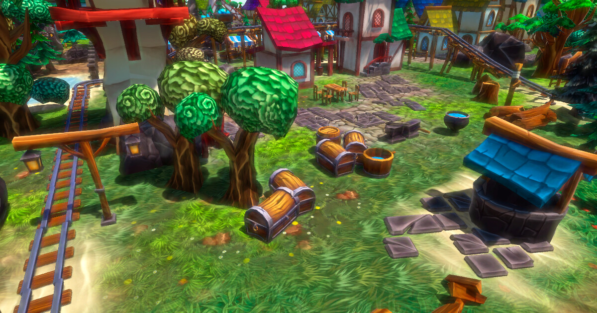 ArtStation - Stylized Fantasy Village | Game Assets