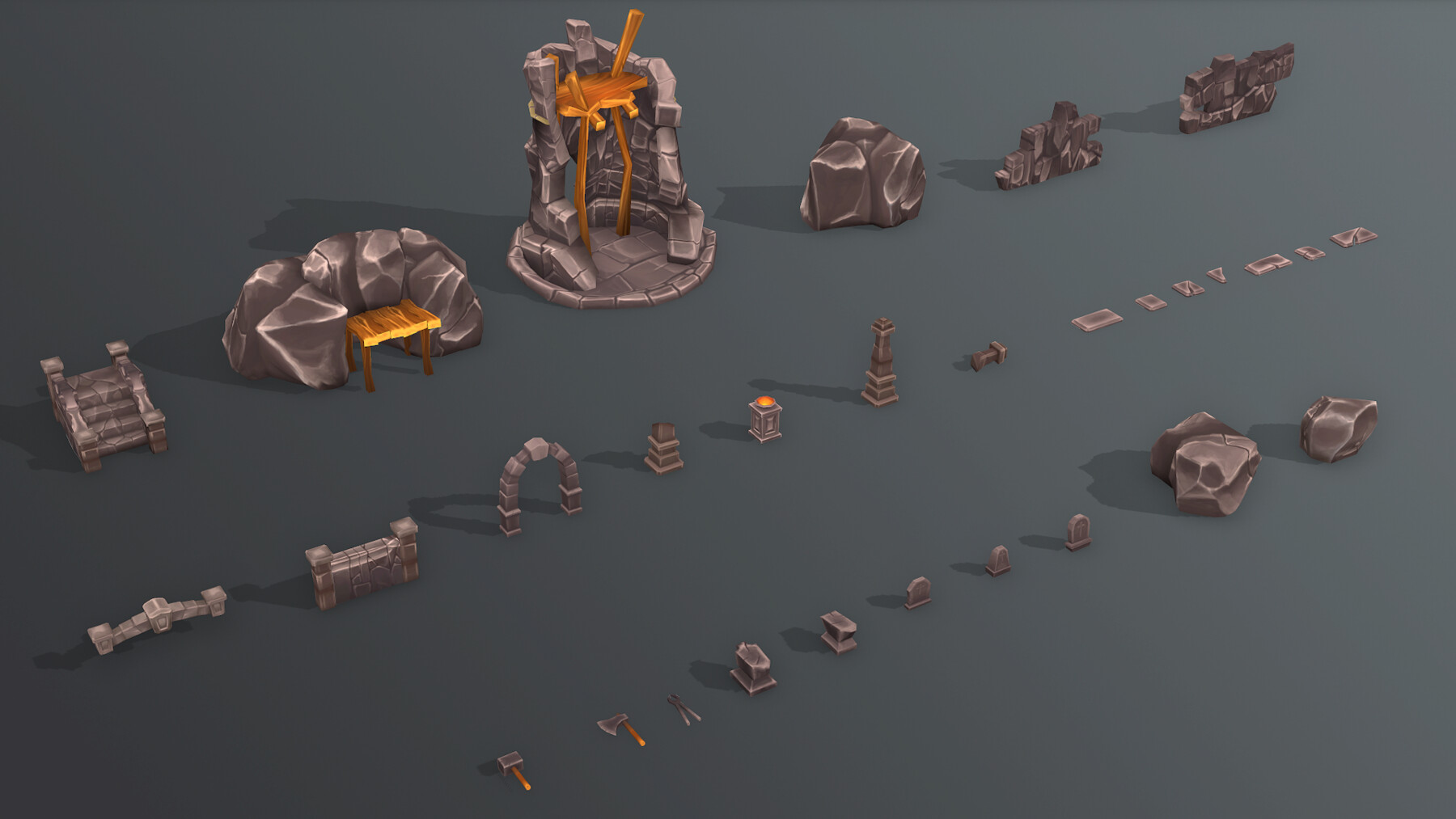 ArtStation - Stylized Fantasy Village | Game Assets