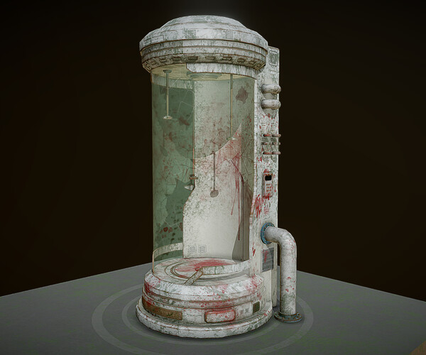 ArtStation - Sci-fi Old Laboratory Capsule | Game Assets