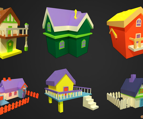 ArtStation - Simple Houses | Game Assets