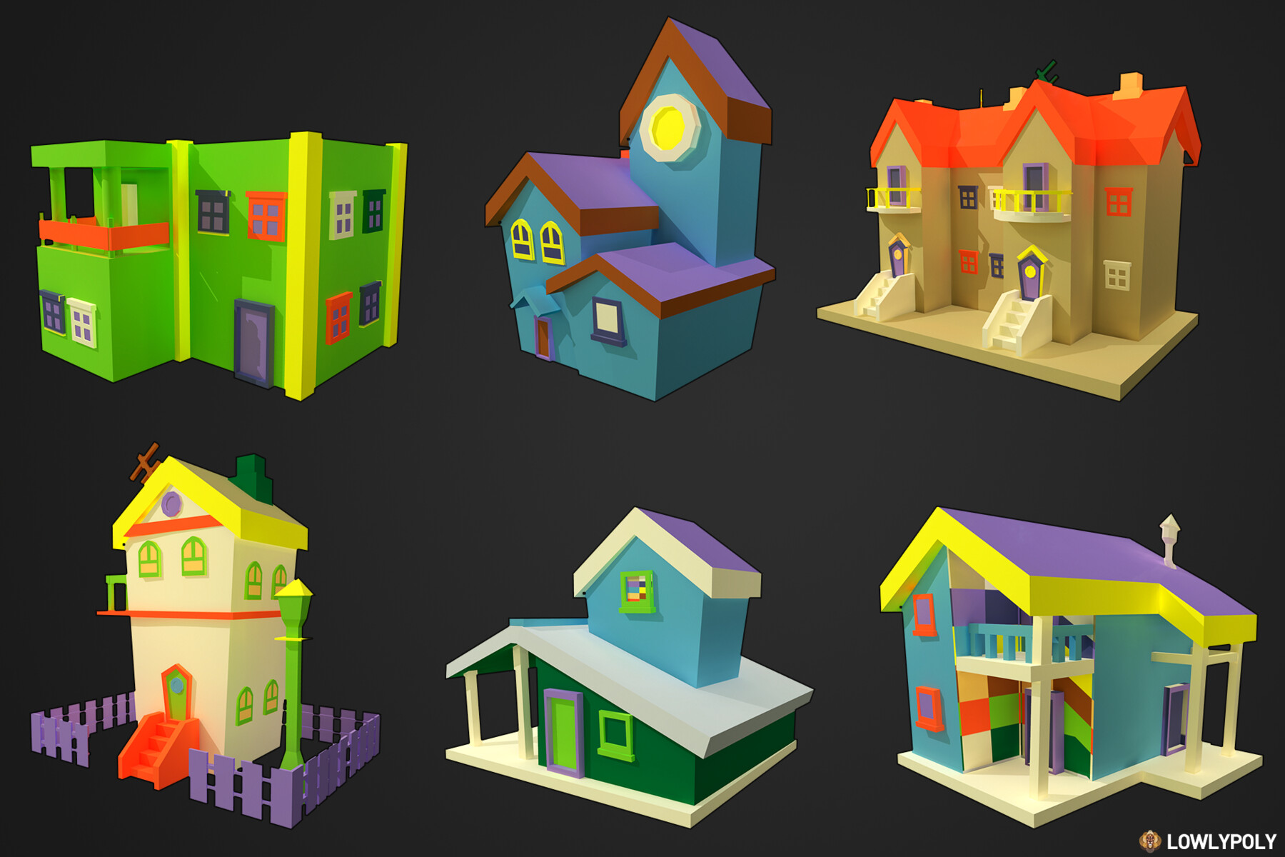 ArtStation - Simple Houses | Game Assets