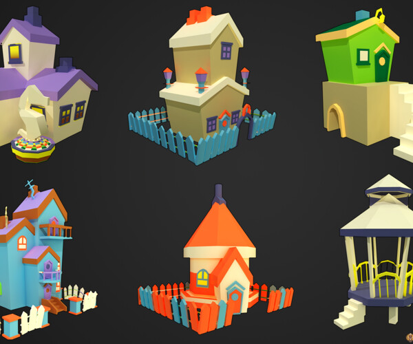 ArtStation - Simple Houses | Game Assets