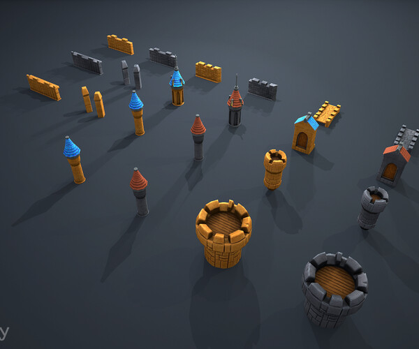 ArtStation - Fantasy Modular Castle | Game Assets