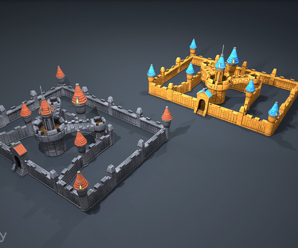 ArtStation - Fantasy Modular Castle | Game Assets