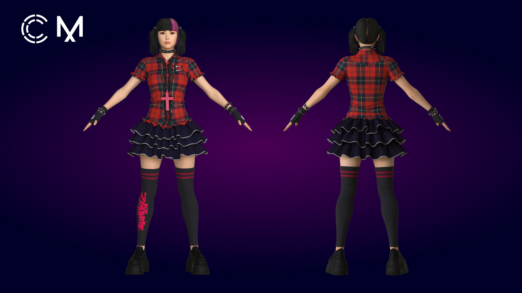 ArtStation - Japanese Jpop Style | Marvelous Designer | CLO3D project ...