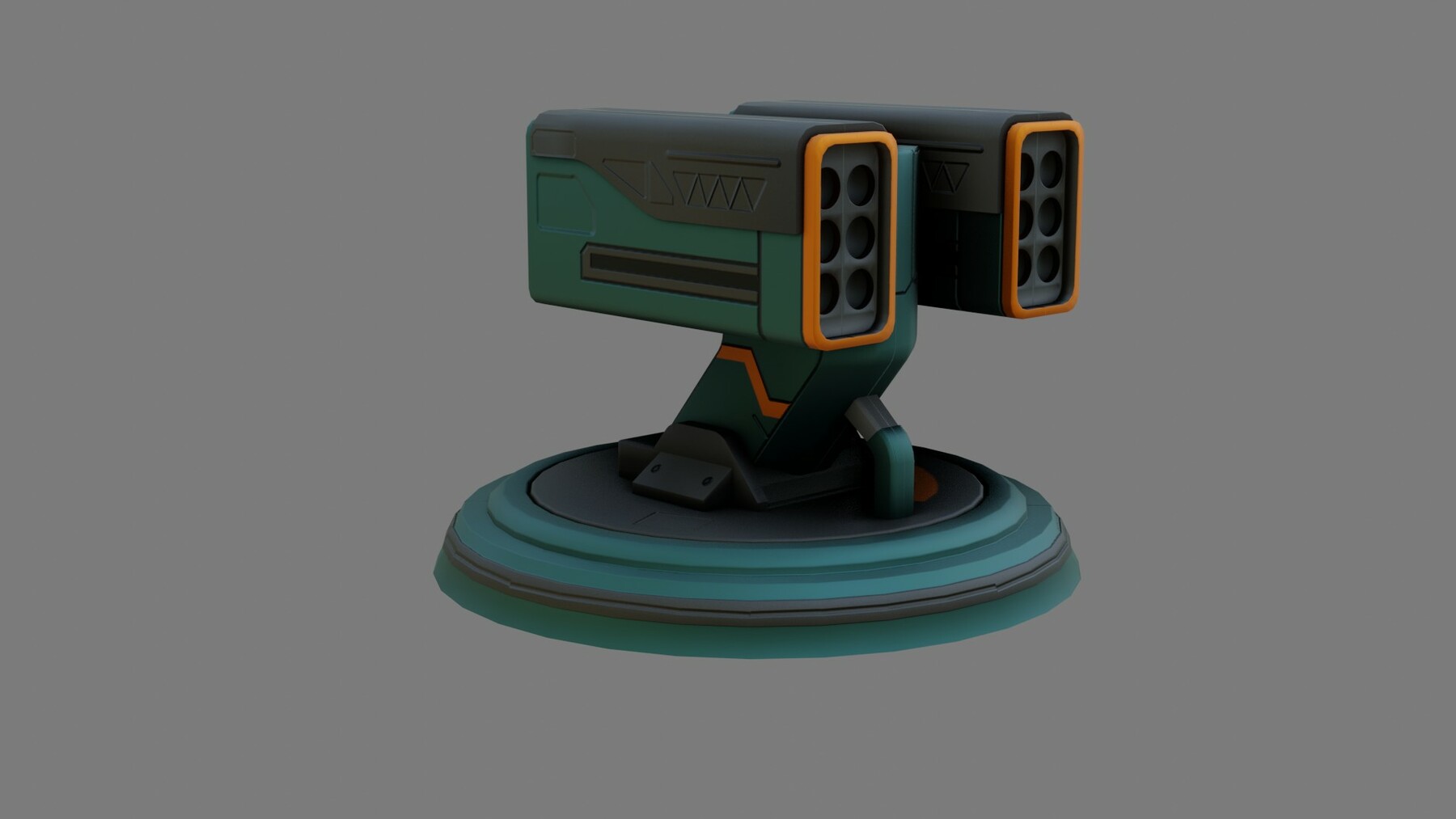 ArtStation - Sci-Fi Missile Launcher - Low Poly - Game Ready - PBR ...