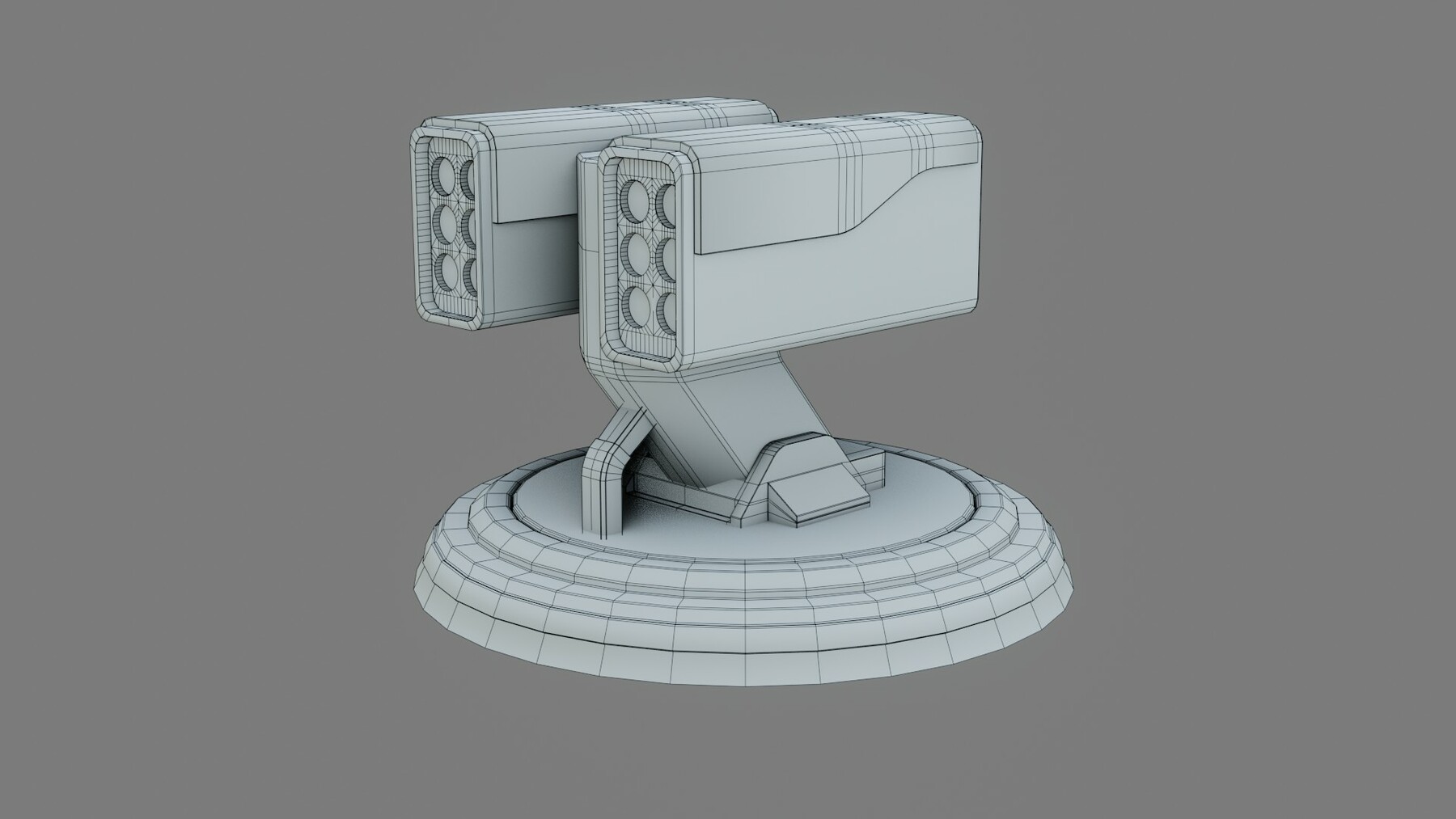 ArtStation - Sci-Fi Missile Launcher - Low Poly - Game Ready - PBR ...