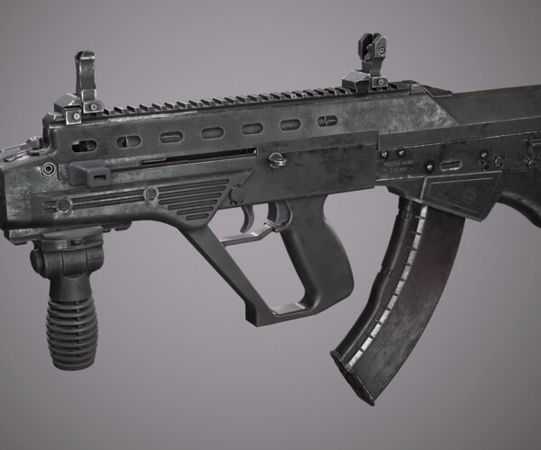 ArtStation - VULCAN-MALYUK_assault rifle | Game Assets