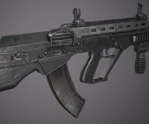 ArtStation - VULCAN-MALYUK_assault rifle | Game Assets