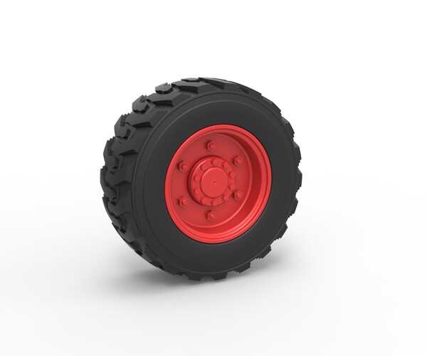 ArtStation - 3D printable Diecast Heavy equipment wheel Scale 1:25 ...