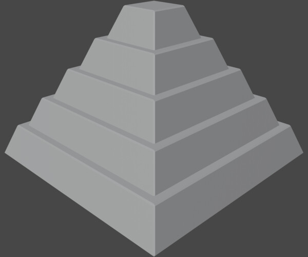ArtStation - Pyramidal Structure 4 Corners Mayan Style | Game Assets