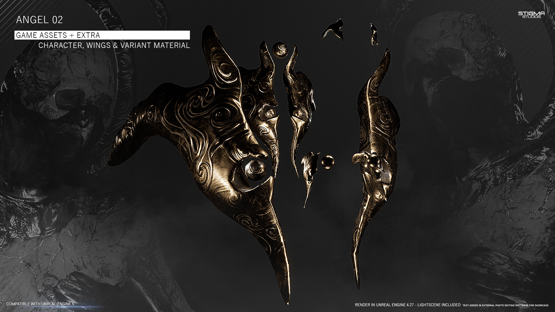 ArtStation - Angel 02 - Game Assets + Extra | Game Assets