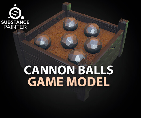 ArtStation - Cannon balls - PBR | Game Assets