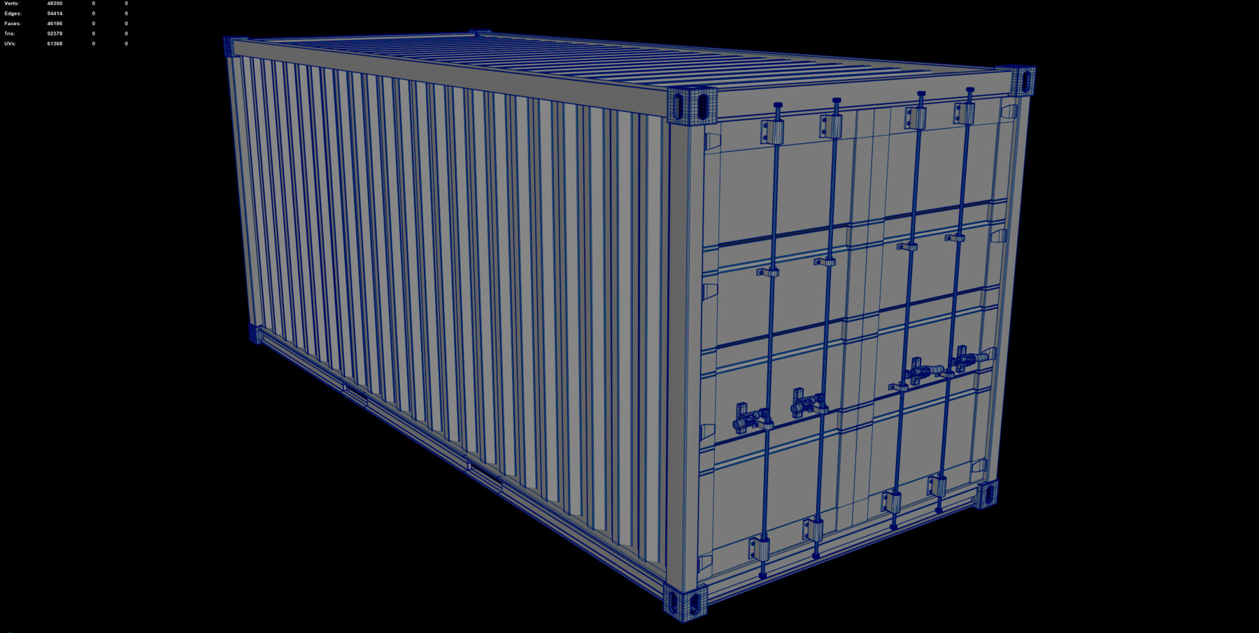 ArtStation - High Detail 1:1 Shipping Cointainer 3D Model | Resources