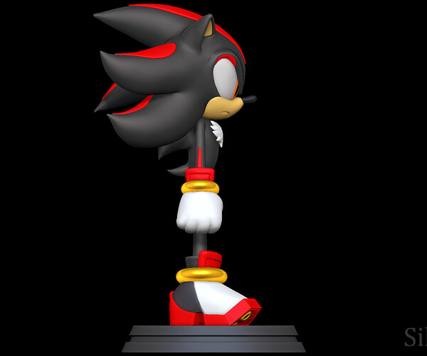 ArtStation - Shadow the Hedgehog 3D print model | Resources
