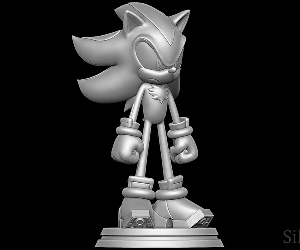 ArtStation - Shadow the Hedgehog 3D print model | Resources