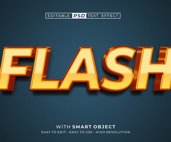 ArtStation - PSD fully editable text effect. Layer style PSD mockup ...