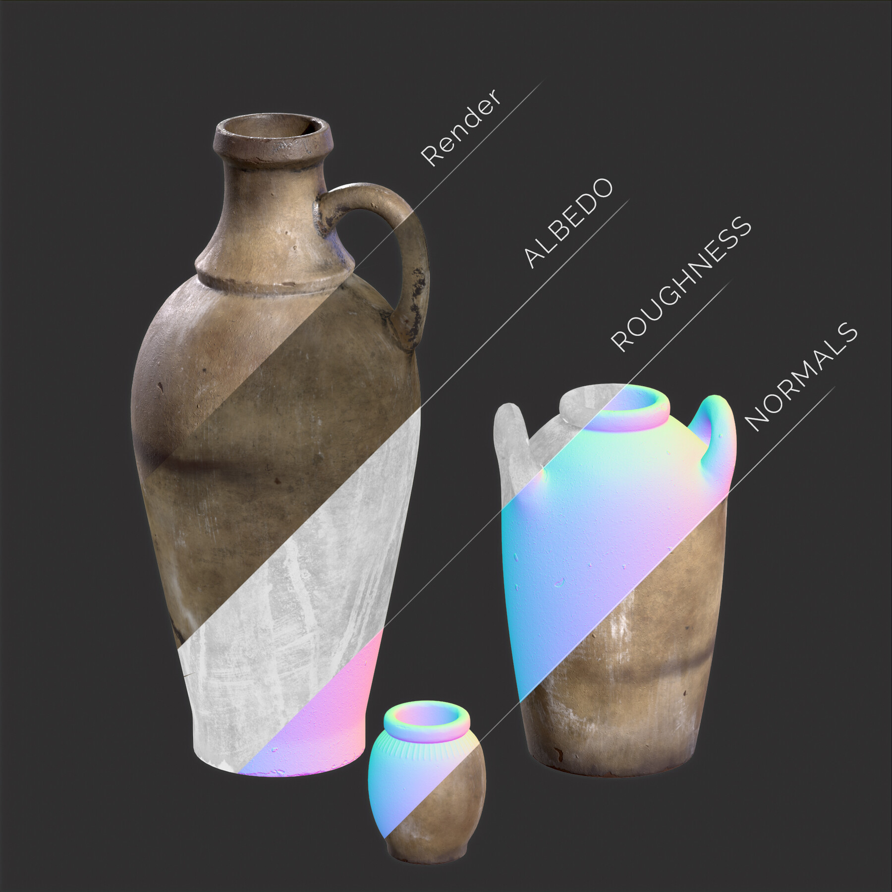 ArtStation - antique jars | Game Assets