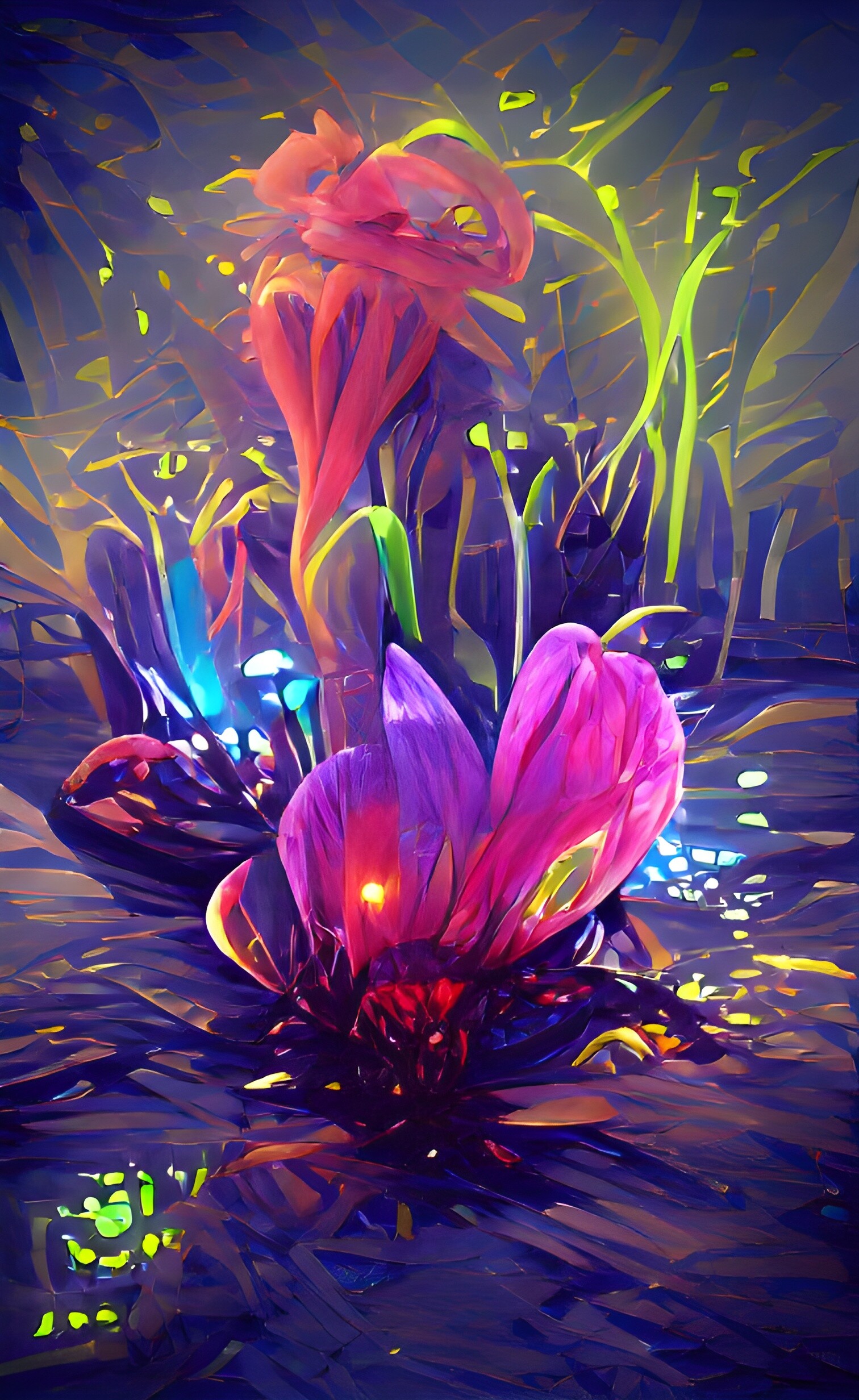 ArtStation - Mystic Flower composition 1350 image pack Random Style ...